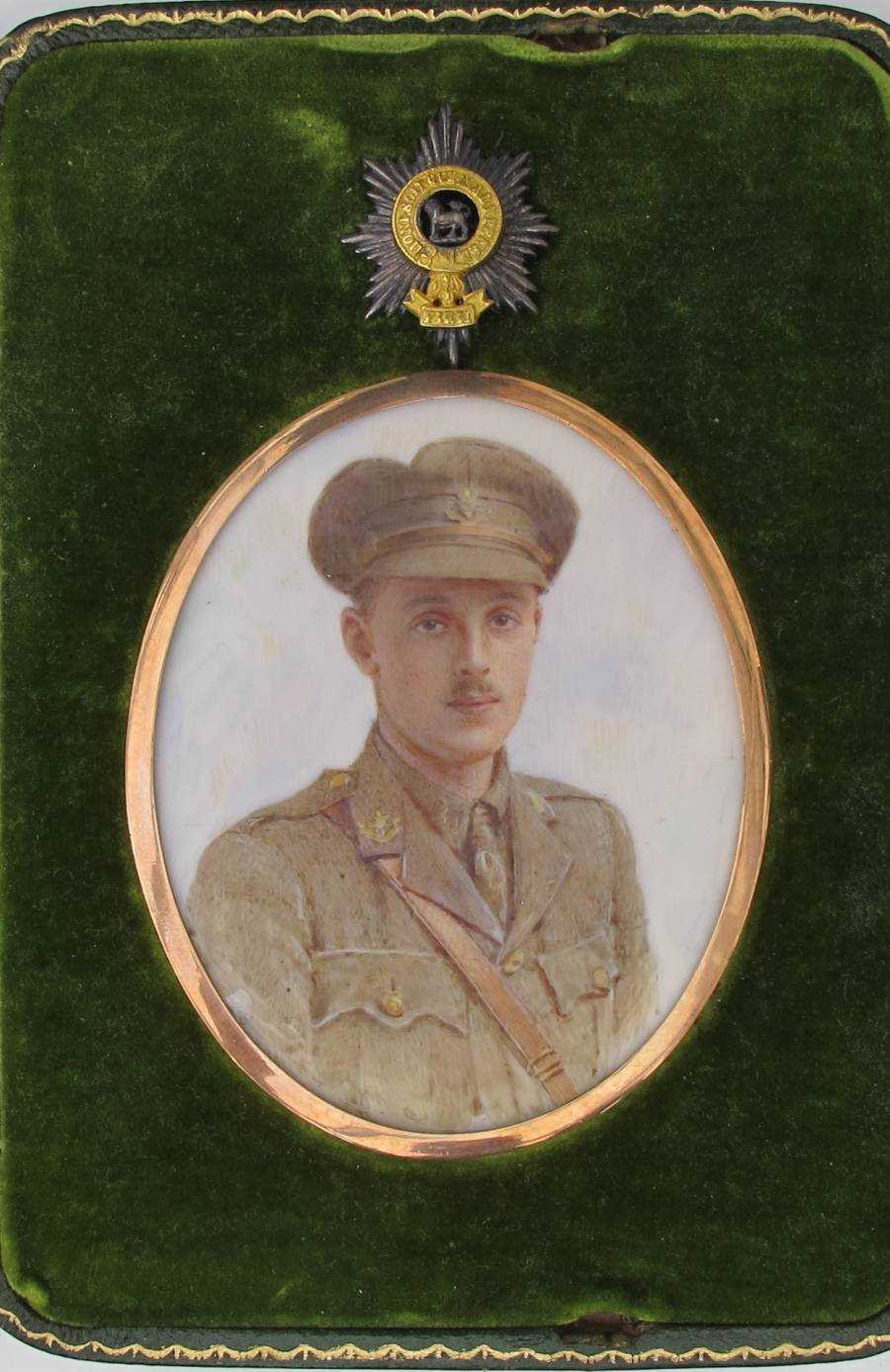 Lot 893 - Military miniature.