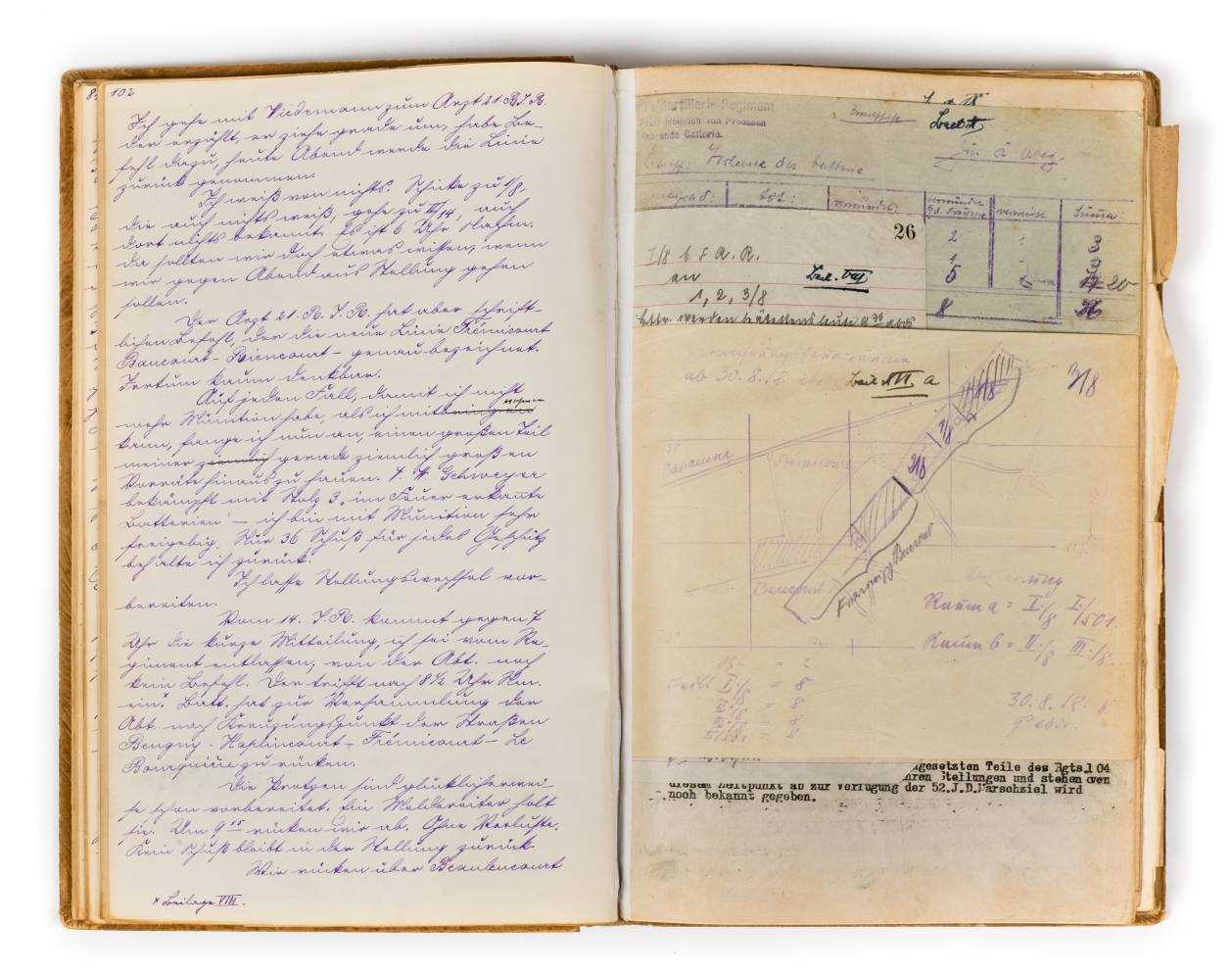 Lot 951 - WWI - German Diary.