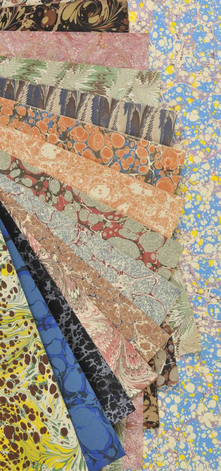 Lot 103 - Marbled paper.