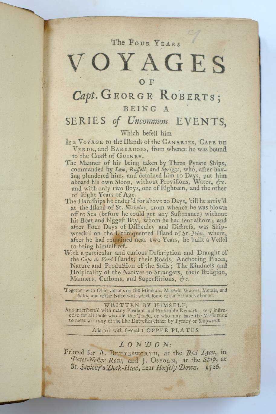 Lot 184 - Roberts, Captain George