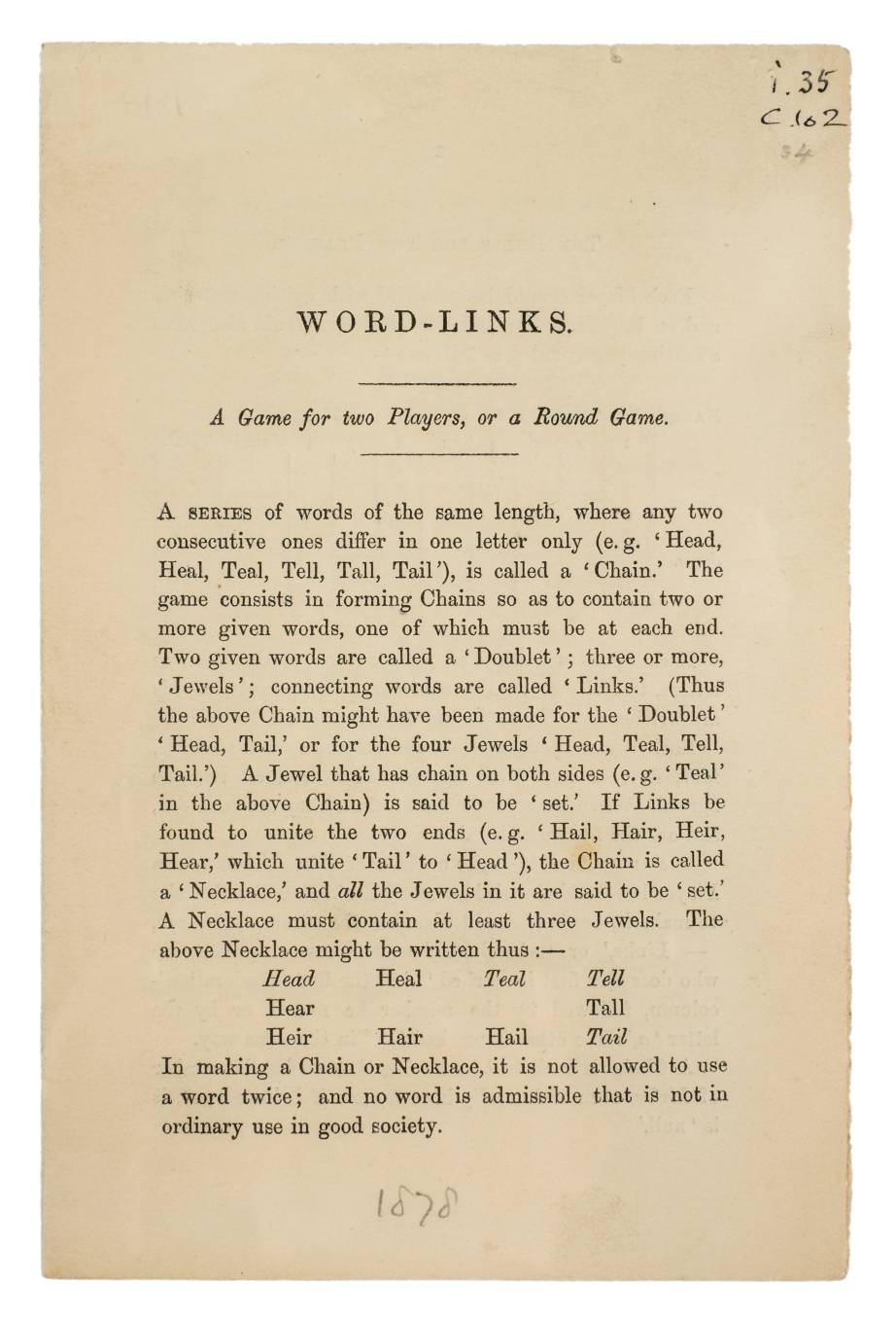 Lot 716 - [Dodgson, Charles Lutwidge, 'Lewis Carroll'].