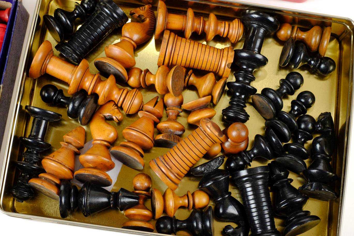 Lot 123 - Seven wooden chess sets,