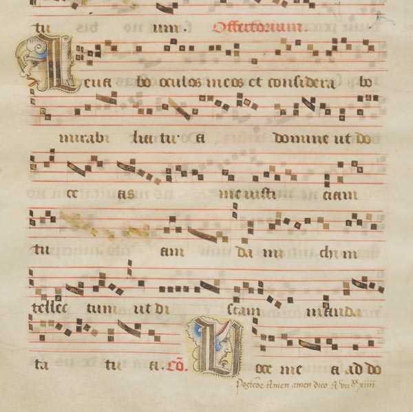 Lot 399 - Manuscript bifolium.