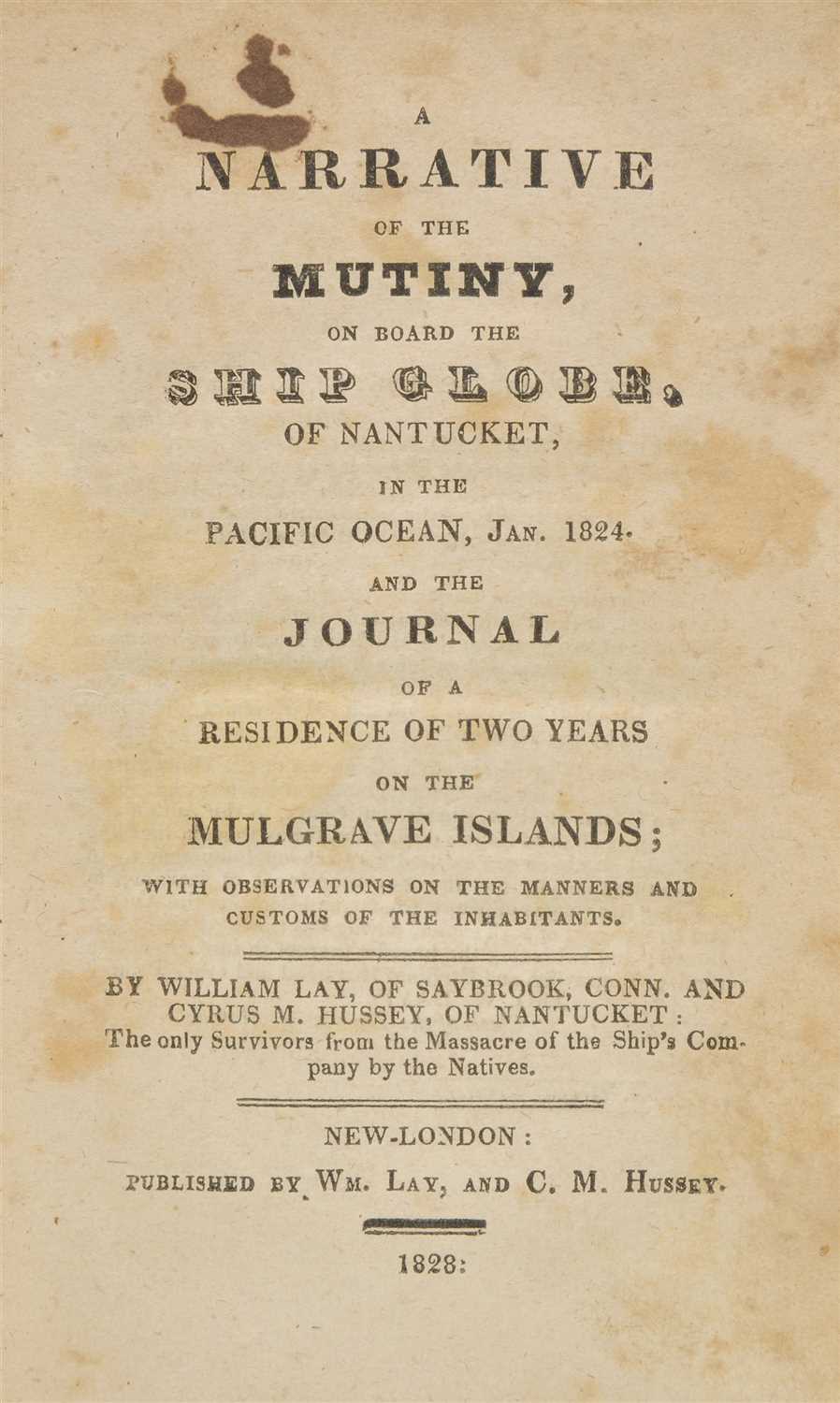 Lot 29 - Lay , William & Cyrus M. Hussey