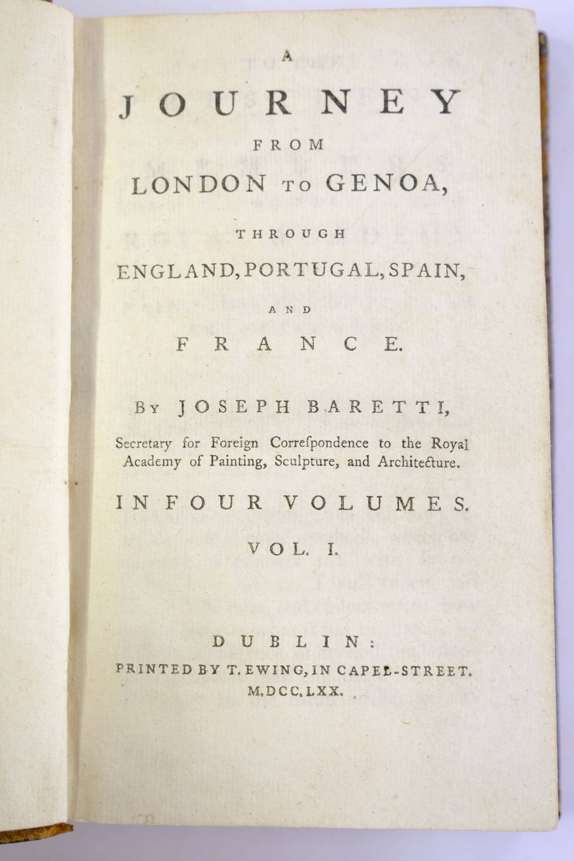 Lot 5 - Baretti, Joseph