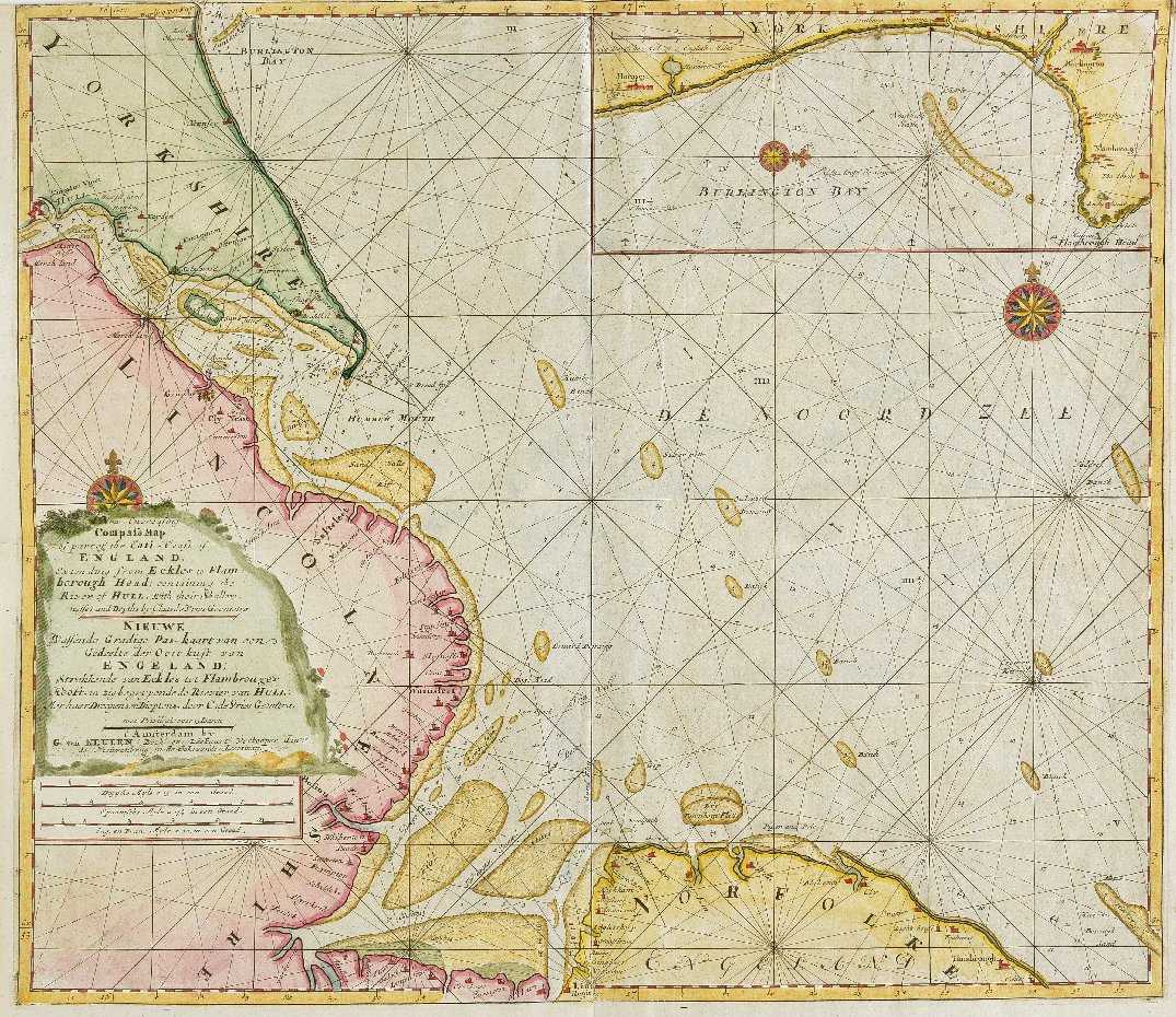 Lot 204 - Sea chart.