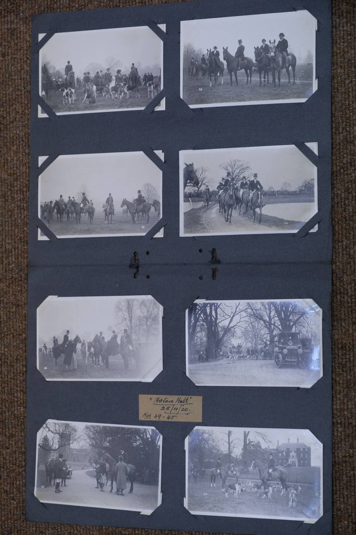 Lot 347 - Hunting postcards.