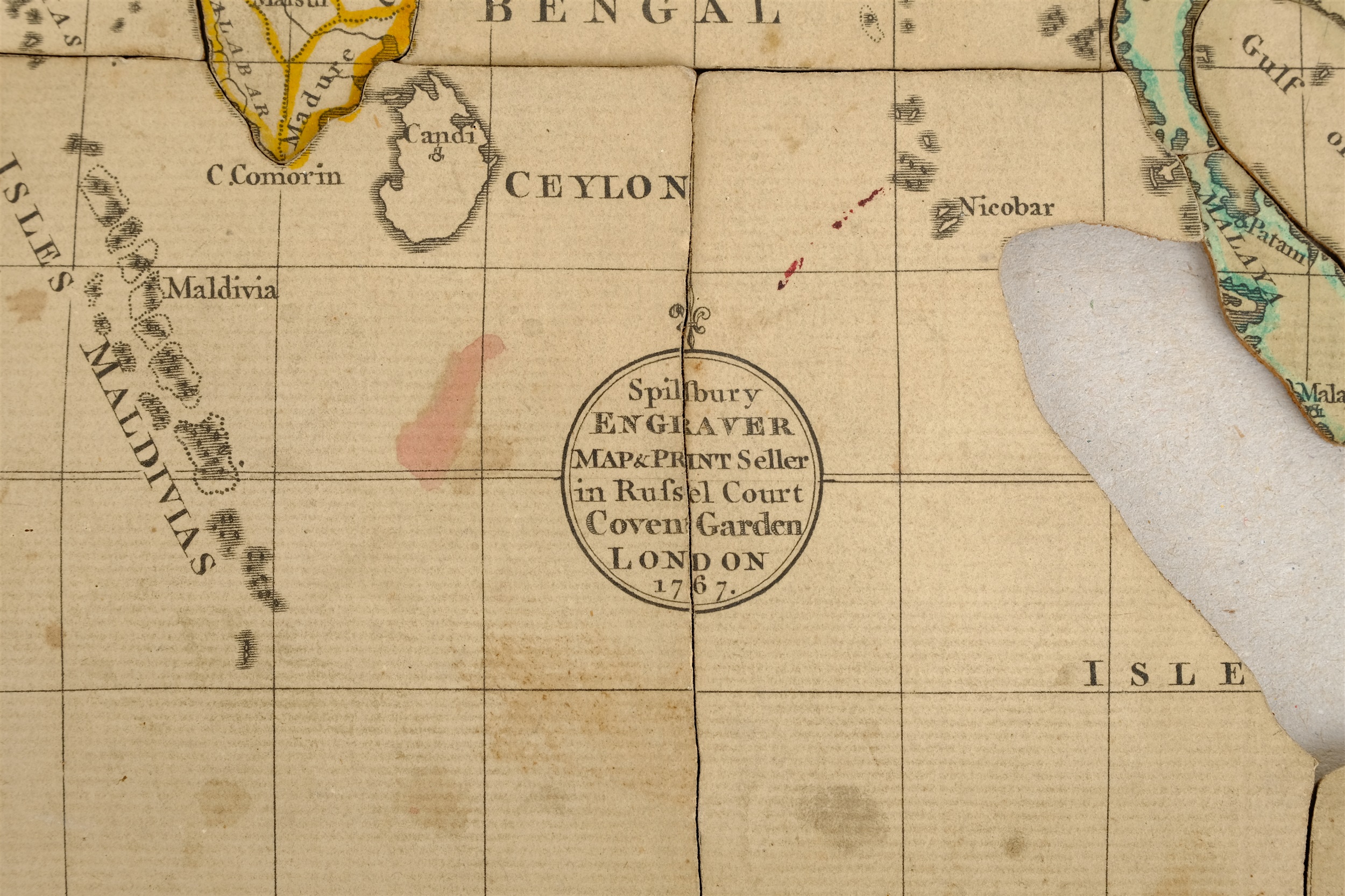 Lot 584 - Jigsaw map.