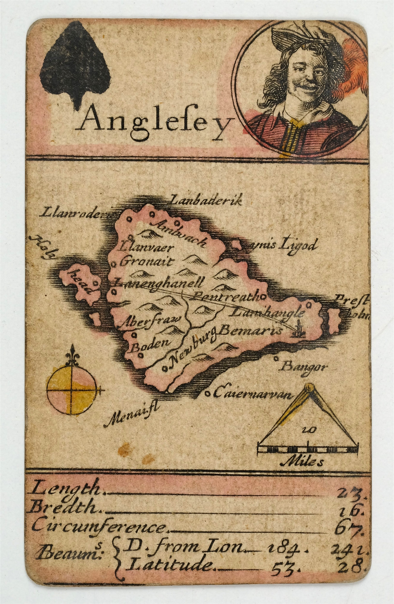 Lot 597 - Robert Morden Miniature Map Playing Cards.