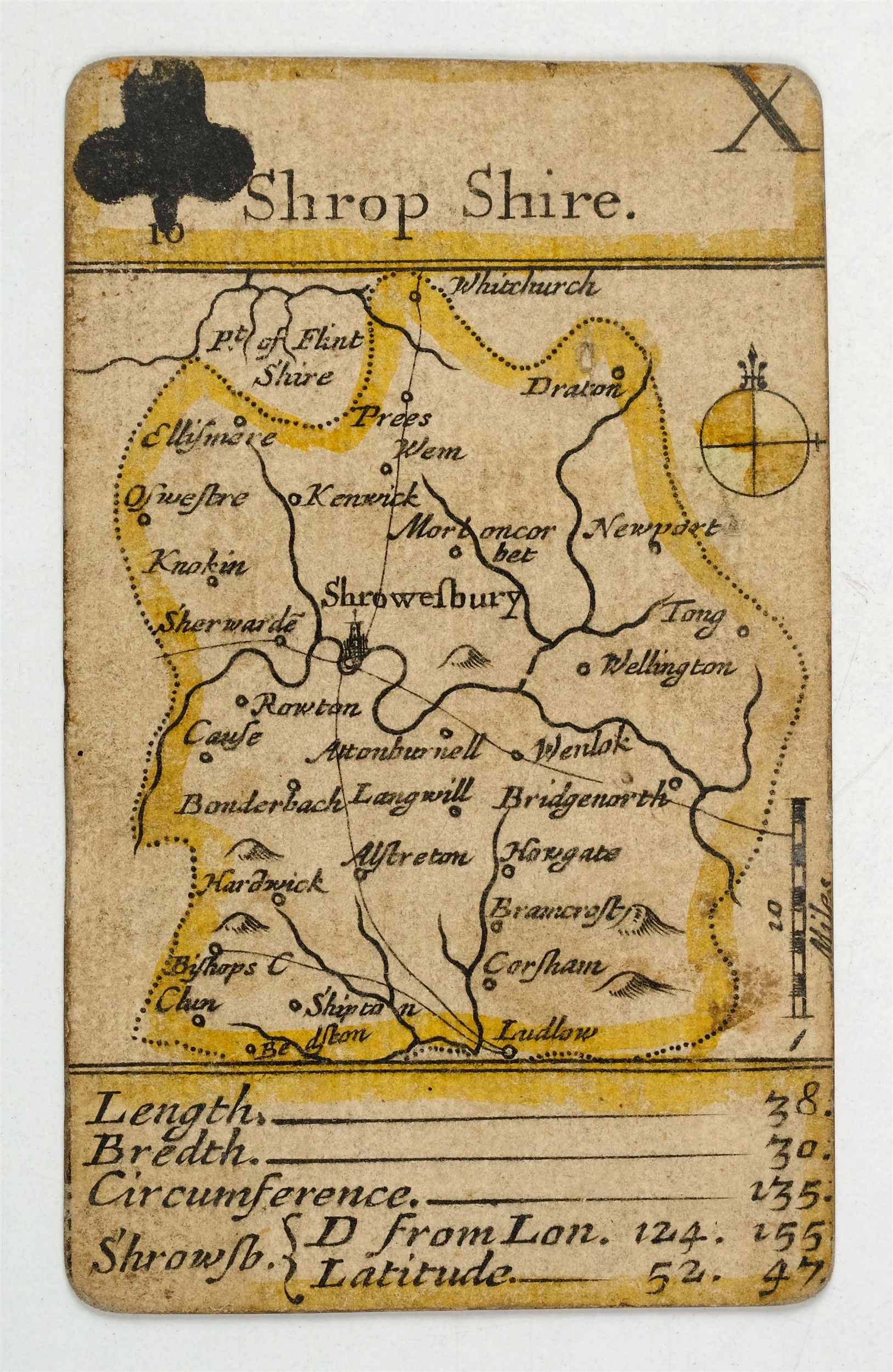 Lot 597 - Robert Morden Miniature Map Playing Cards.