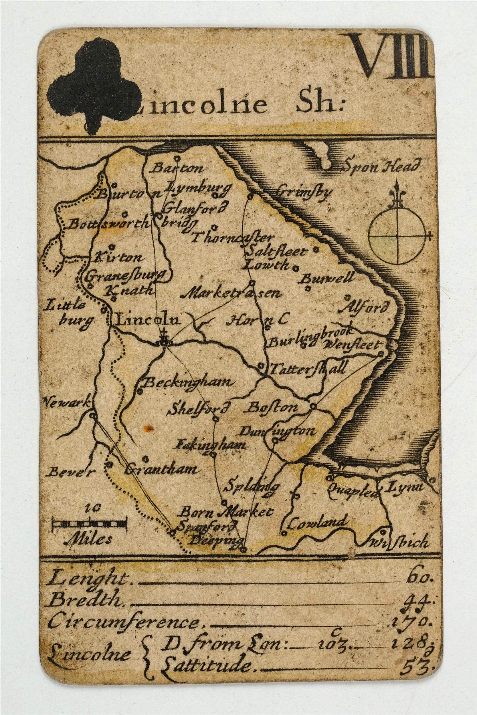 Lot 597 - Robert Morden Miniature Map Playing Cards.
