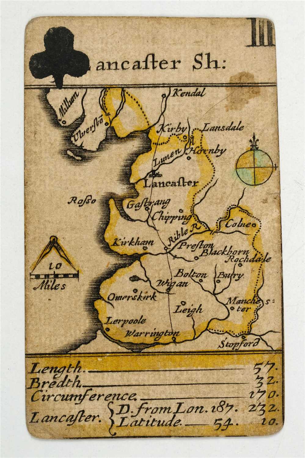 Lot 597 - Robert Morden Miniature Map Playing Cards.