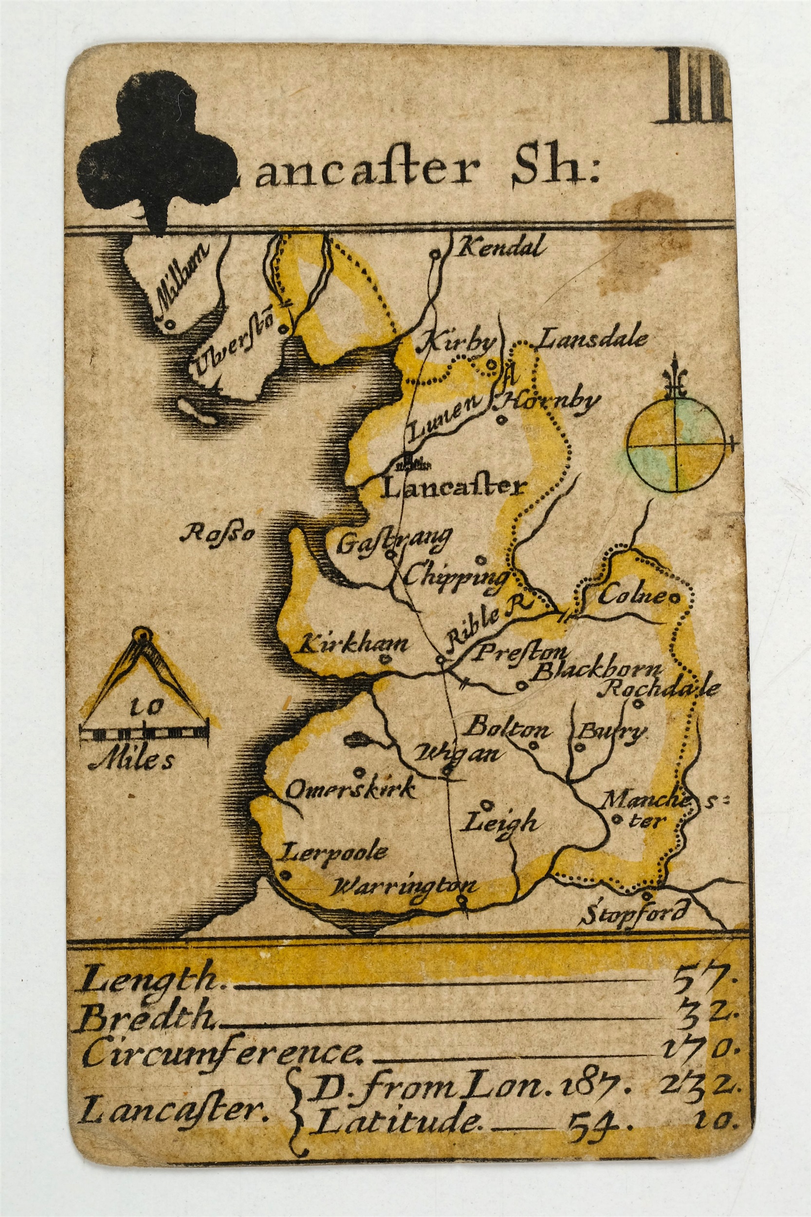 Lot 597 - Robert Morden Miniature Map Playing Cards.