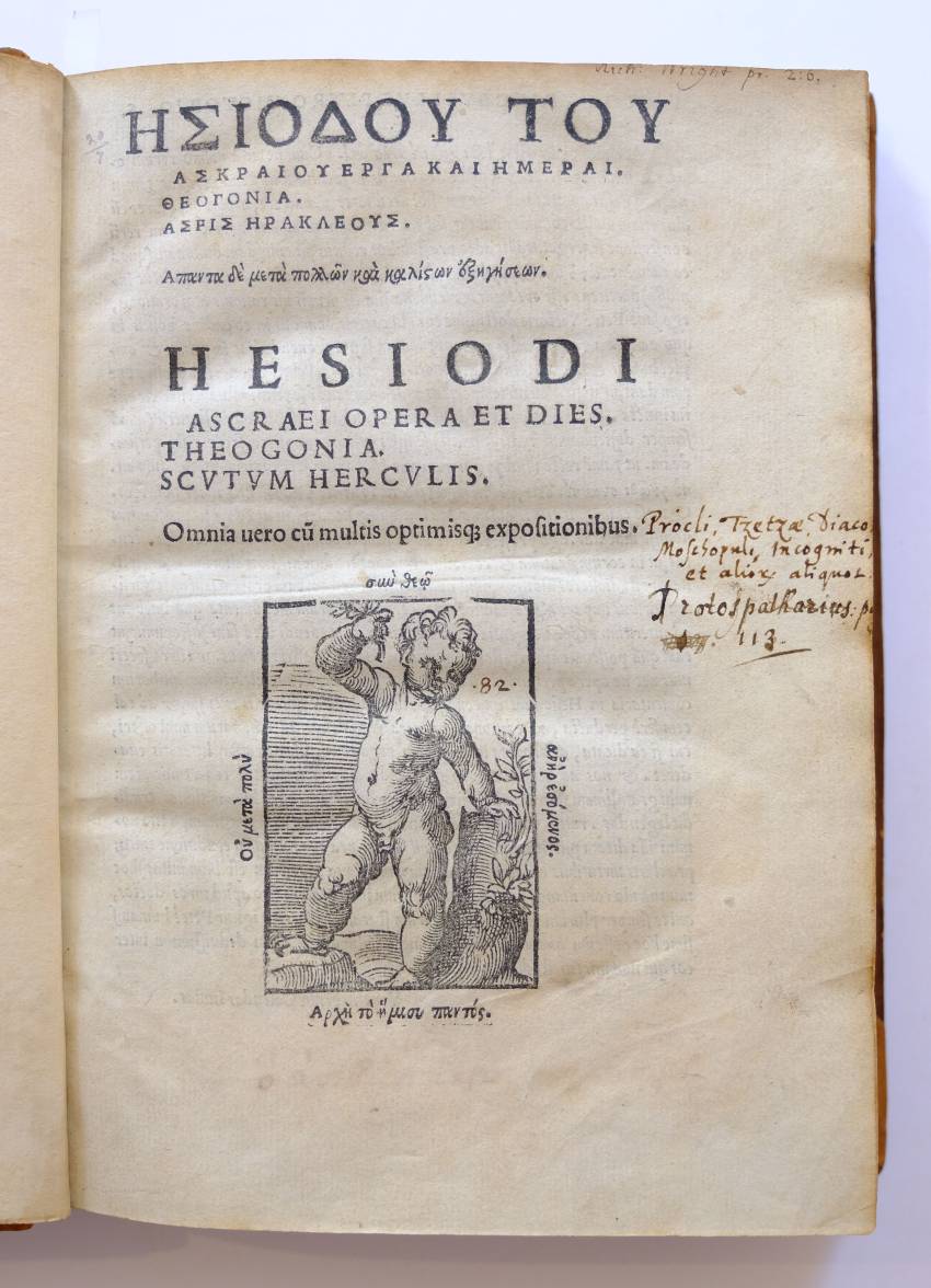 Lot 320 - Hesiod.