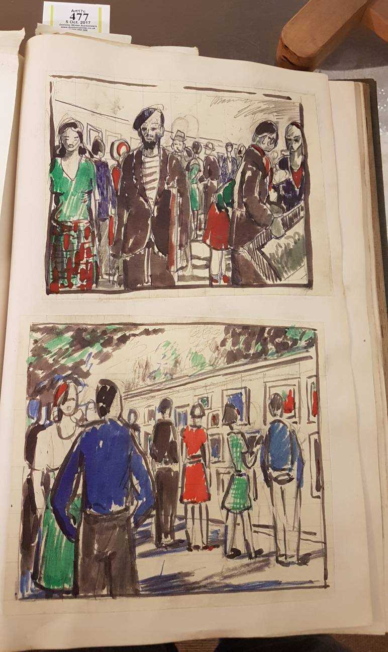 Lot 477 - Cartoon Artwork.