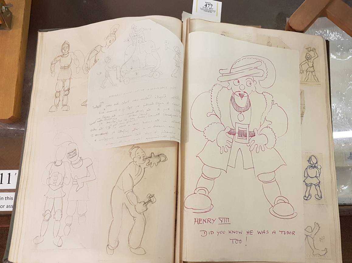 Lot 477 - Cartoon Artwork.