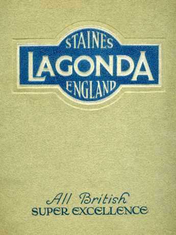 Lot 315 - Lagonda 4 & 6 Cylinder Models.