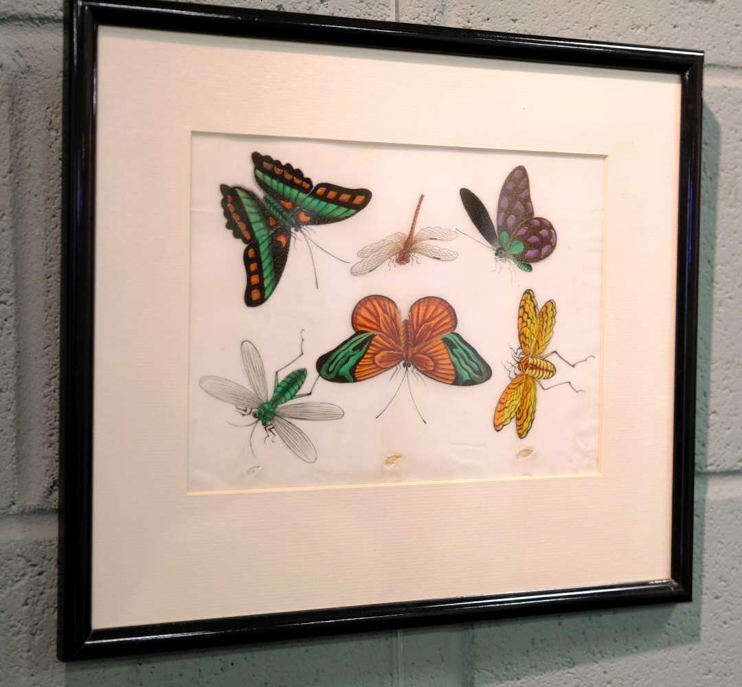 Lot 261 - Chinese rice paper drawings.