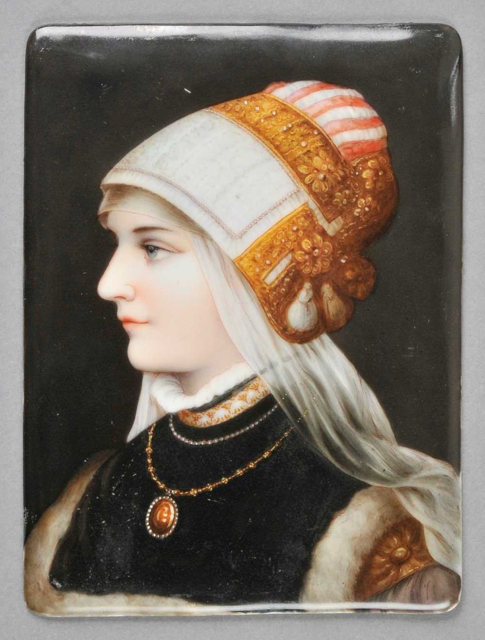 Lot 341 - German Porcelain. Portrait of an Italian