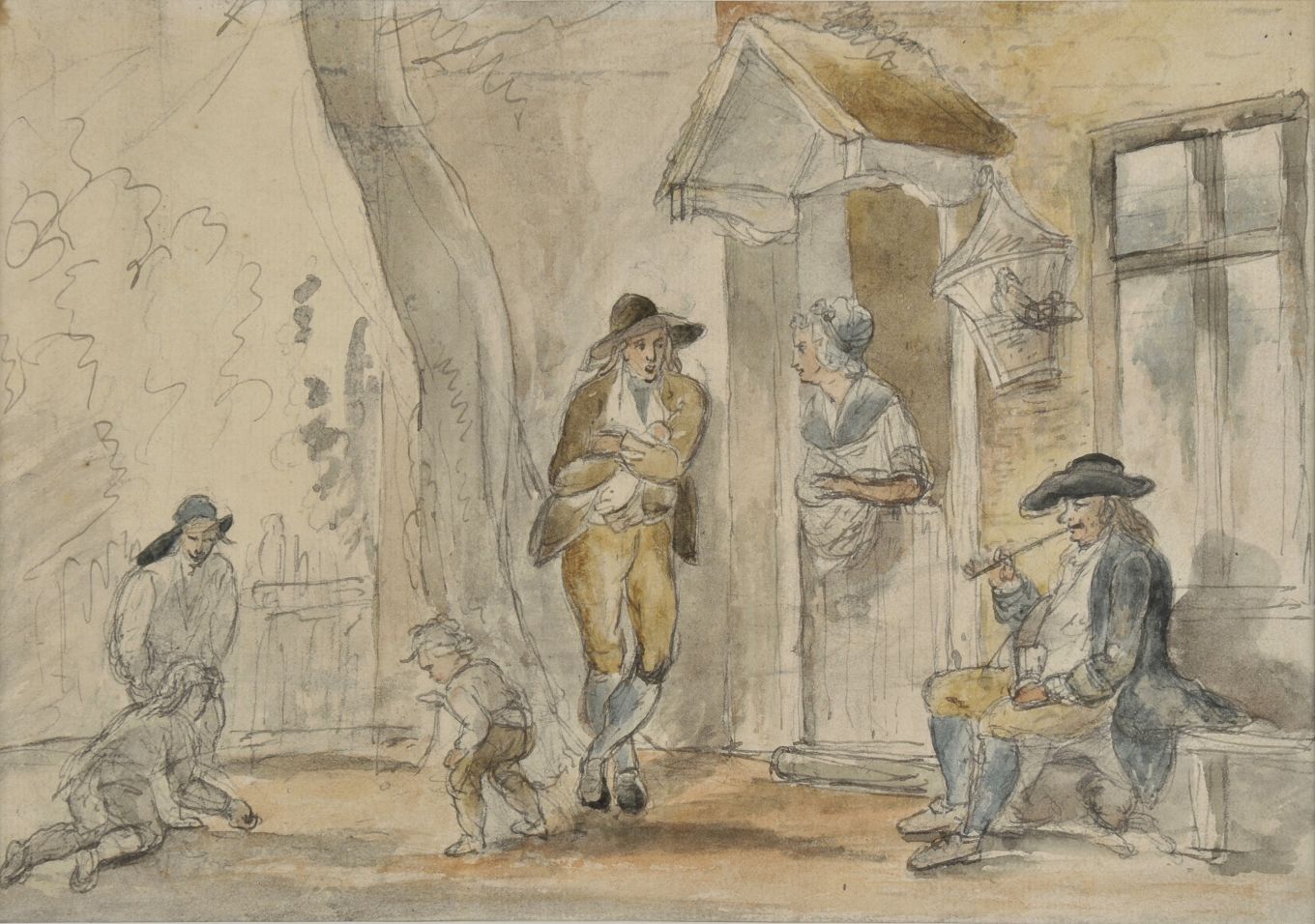 Lot 369 - Attributed to Francis Wheatley (1747-1801).