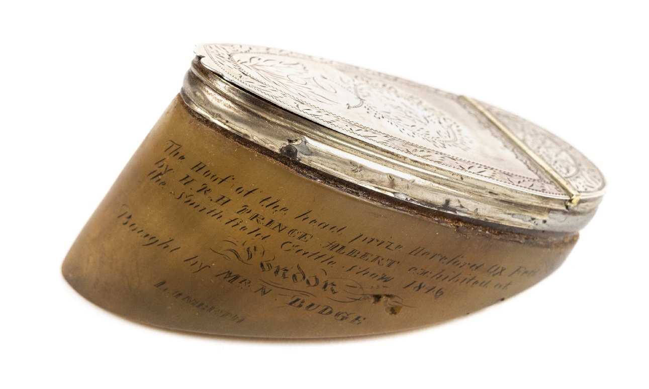 Lot 911 - Hoof Snuff Box.