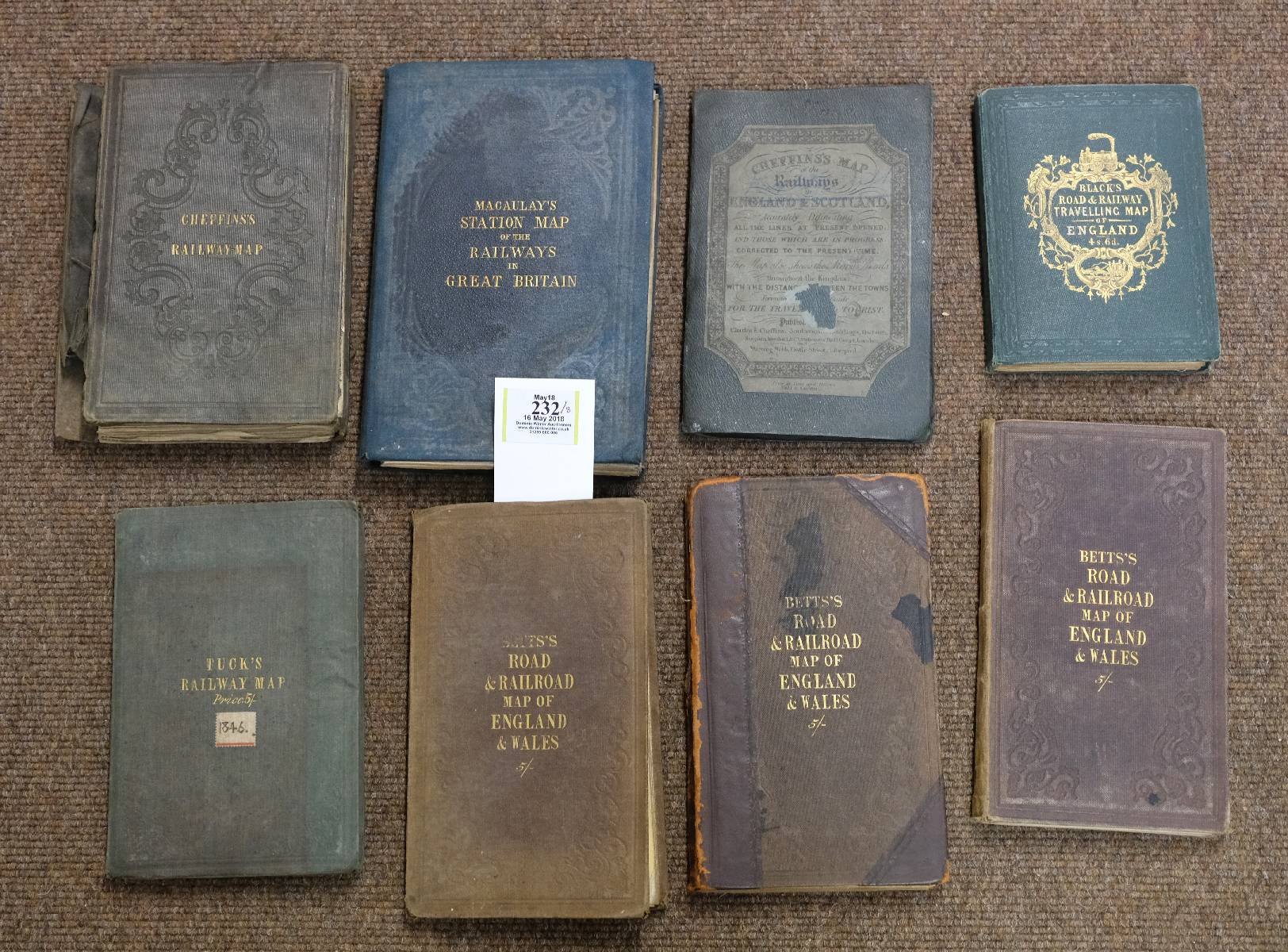Lot 232 - Railway Maps.