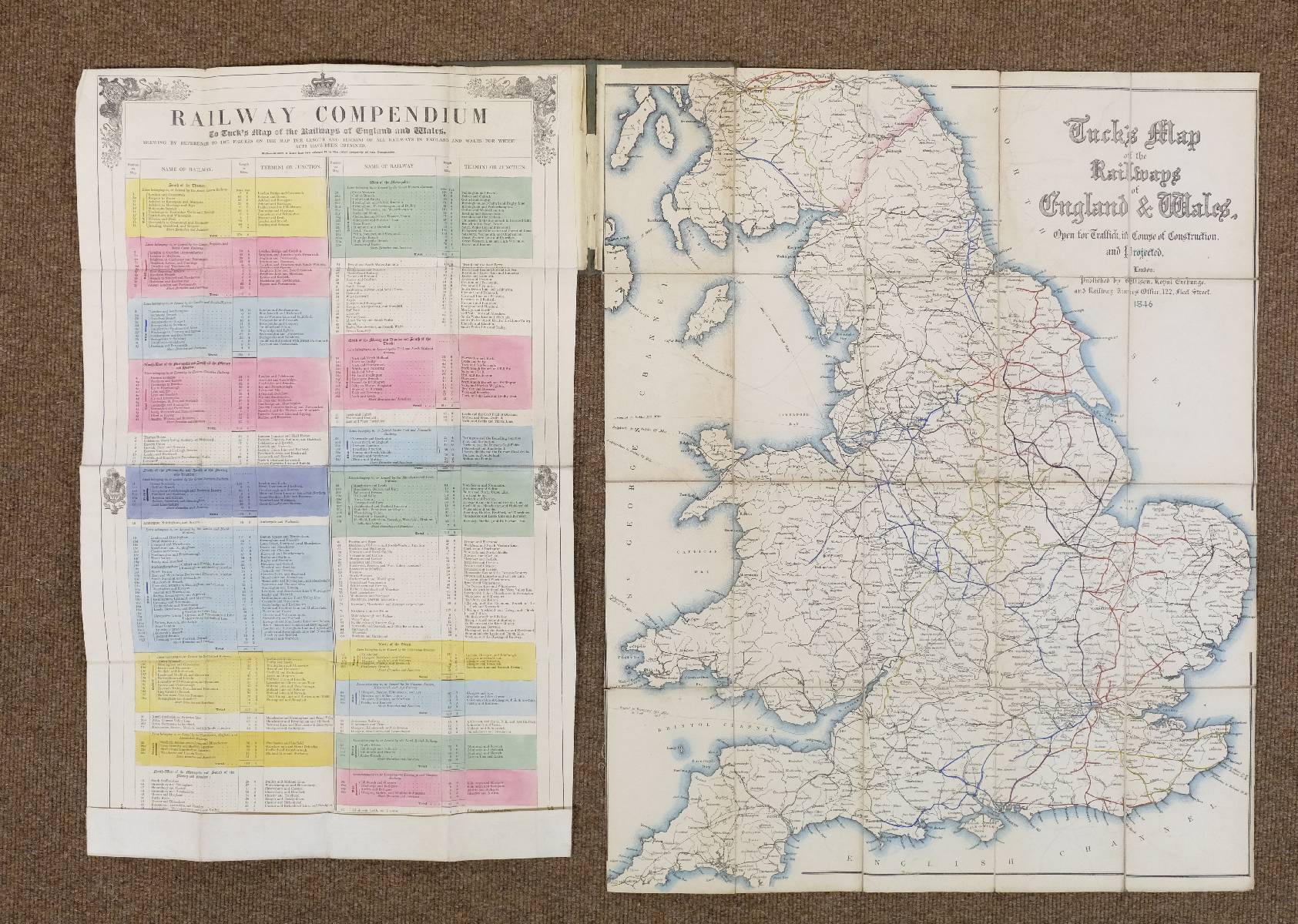 Lot 232 - Railway Maps.