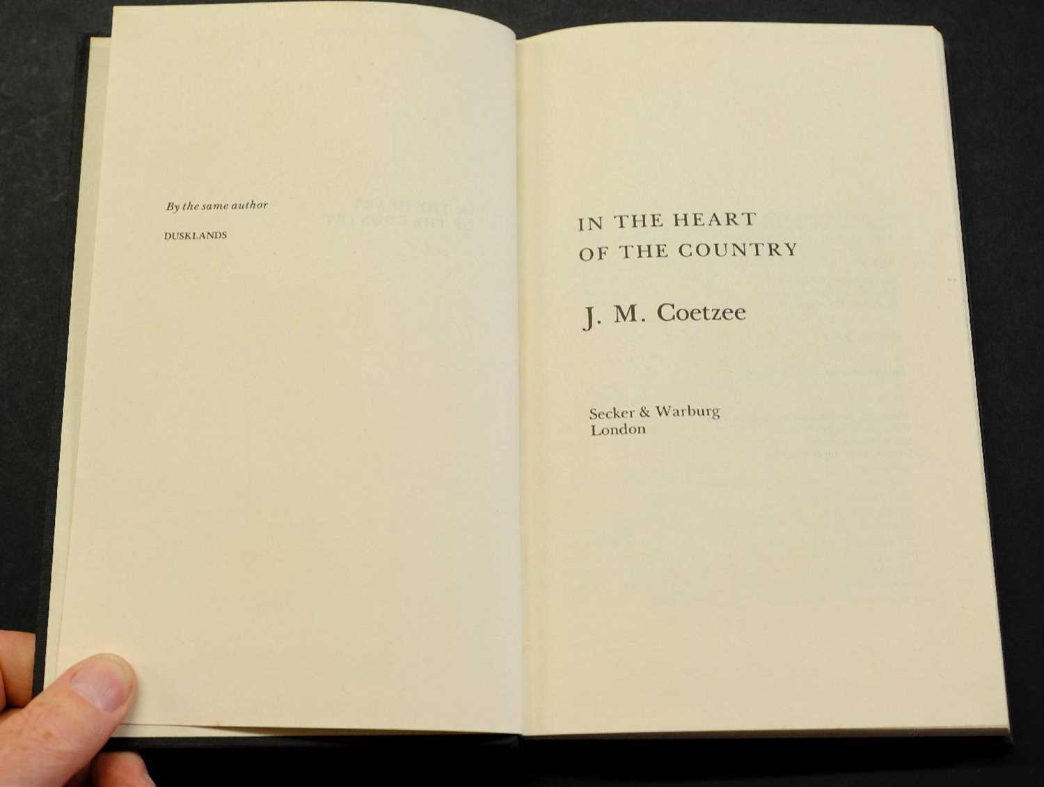 Lot 572 - Coetzee (J.M.).