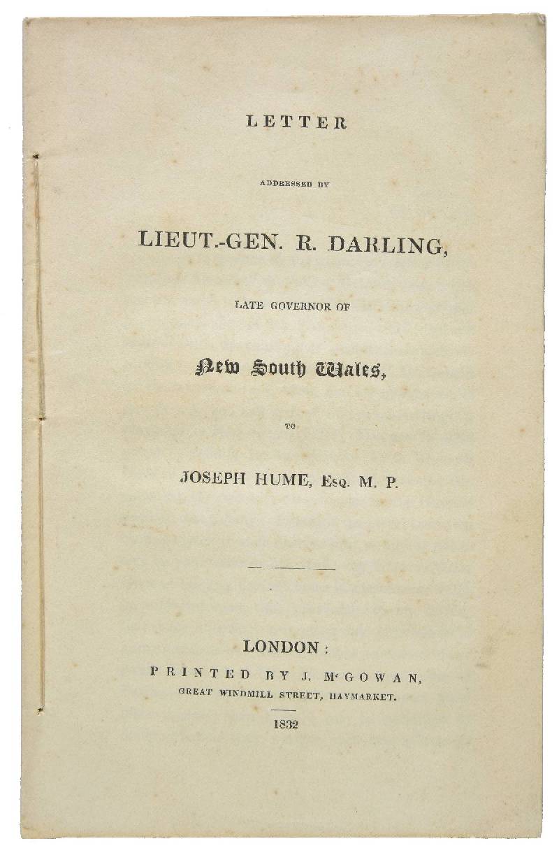 Lot 16 - Darling (Lieutenant-General Sir Ralph).