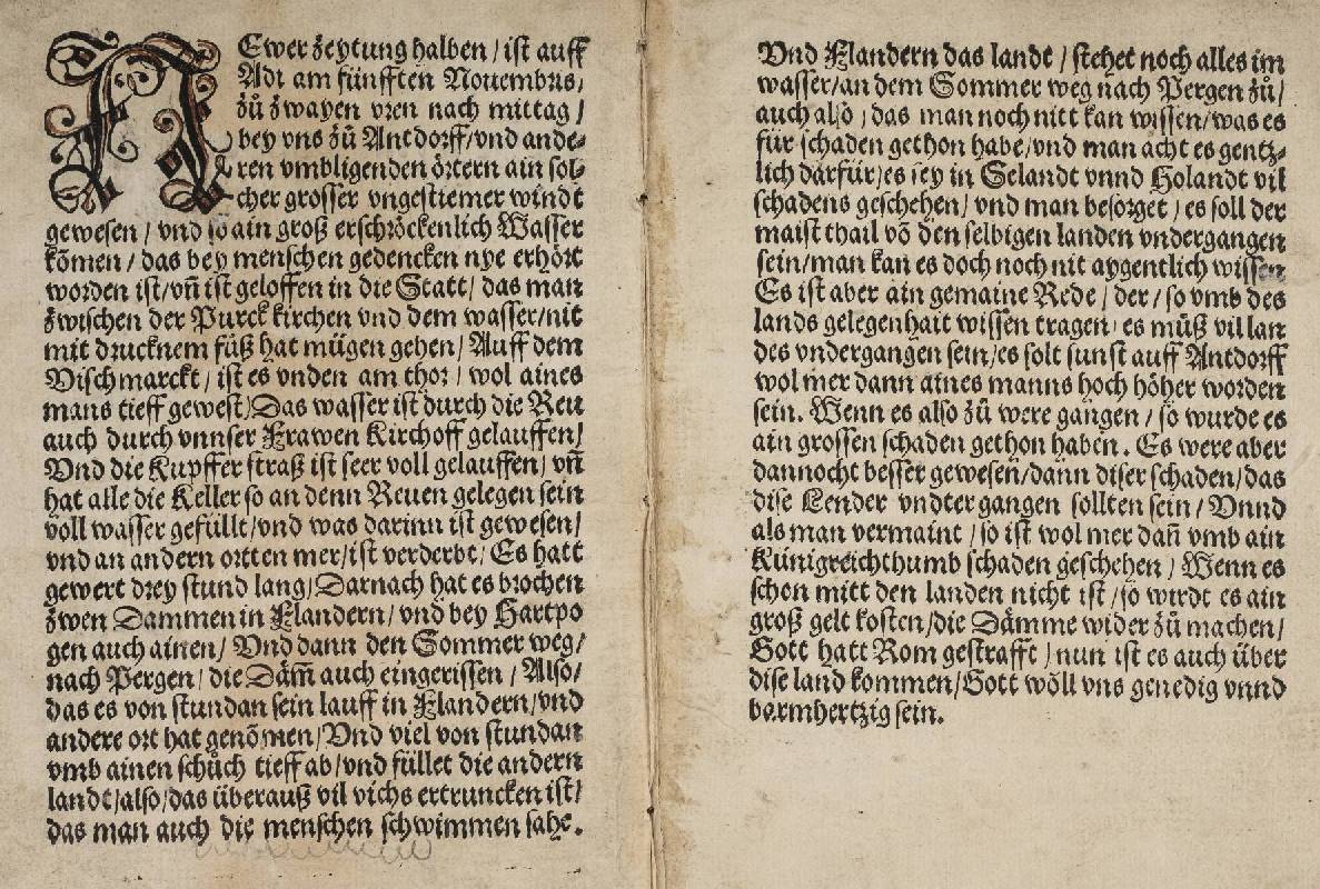 Lot 2 - Early German News Pamphlet.