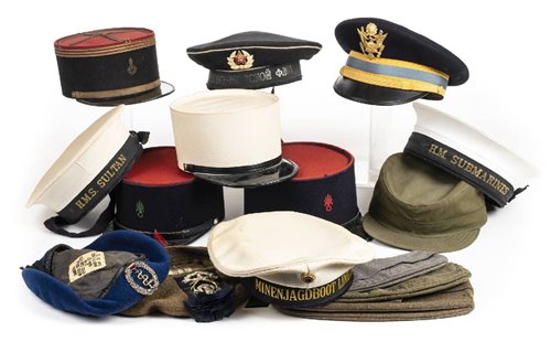 Lot 299 - Foreign Military Caps.