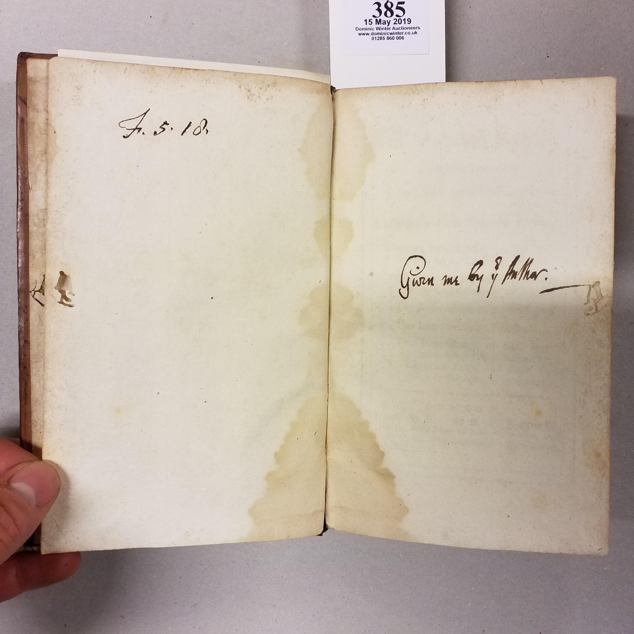 Lot 385 - Locke (John). Mr. Locke's Reply, 1699,