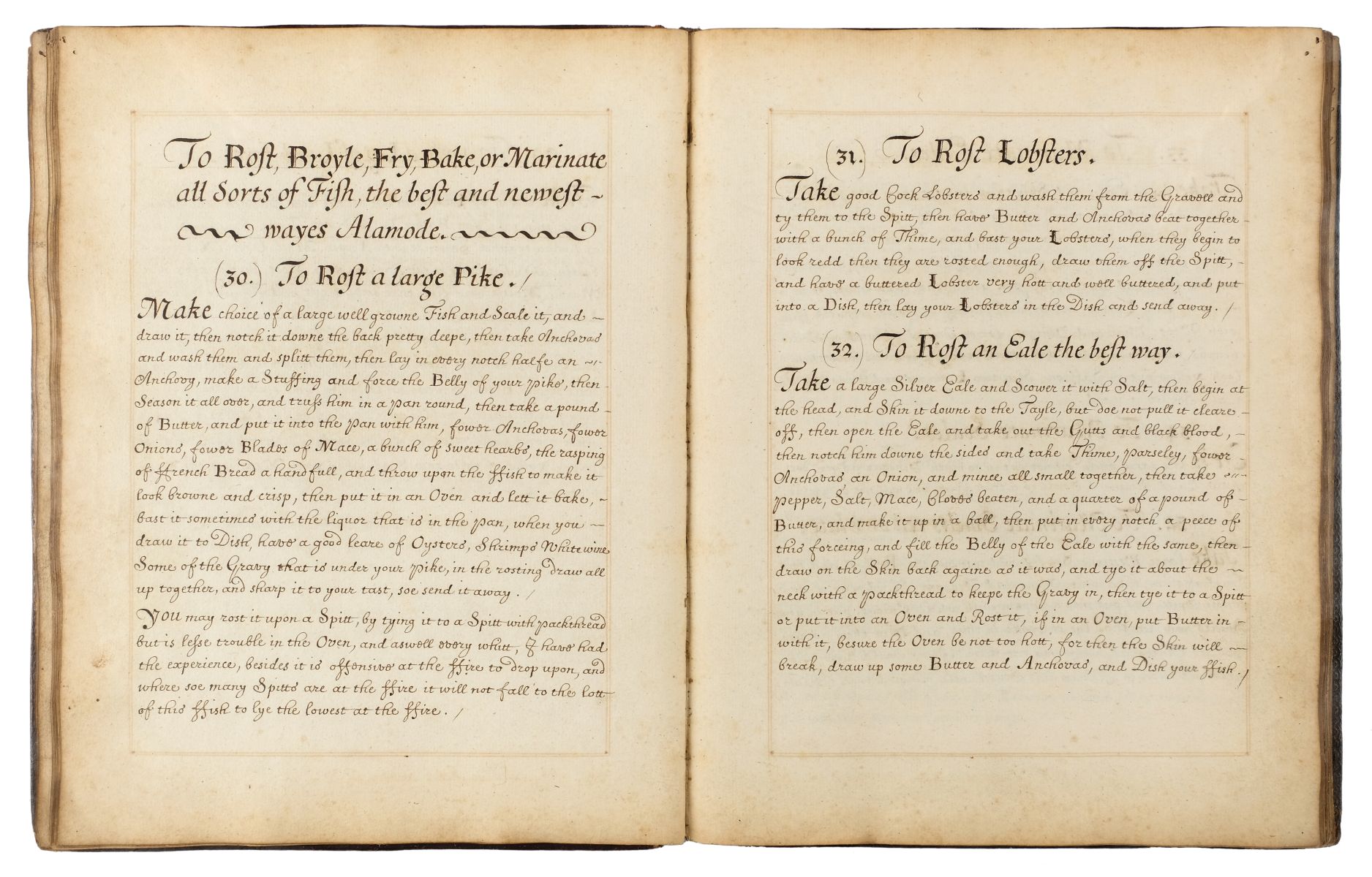 Lot 114 - Manuscript Cookery Book. An early receipt