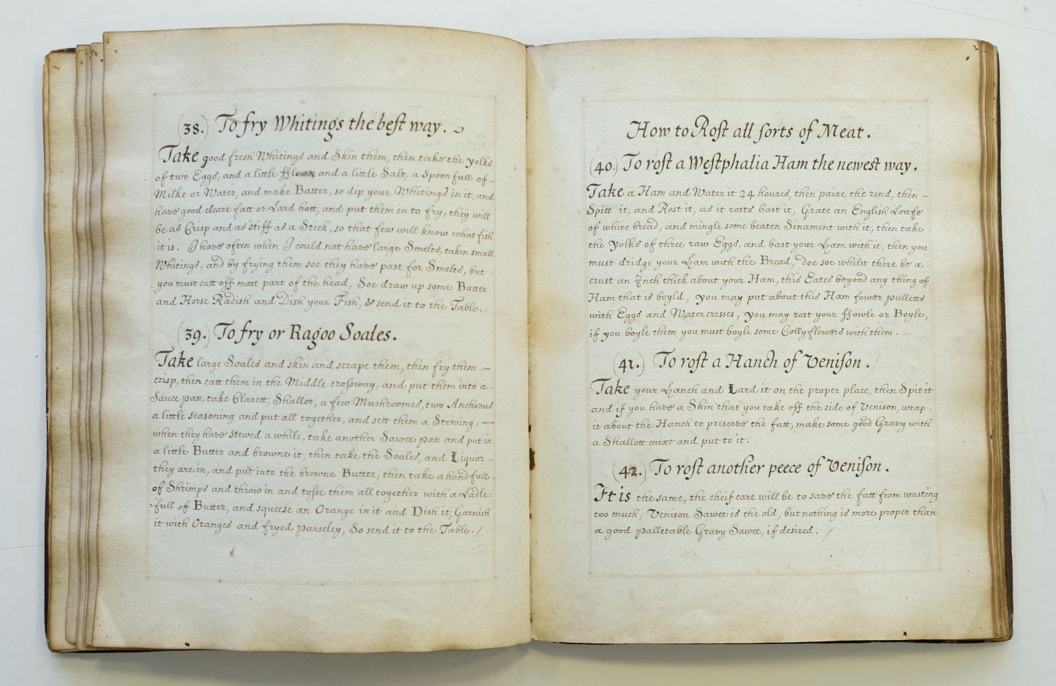 Lot 114 - Manuscript Cookery Book. An early receipt