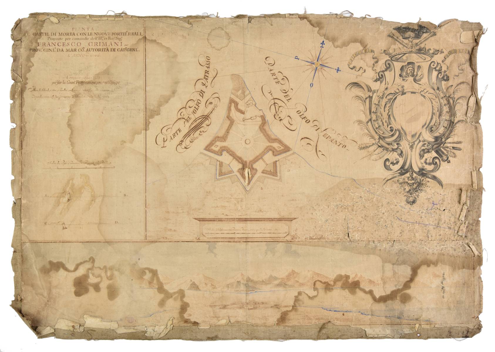 Lot 241 - Manuscript map