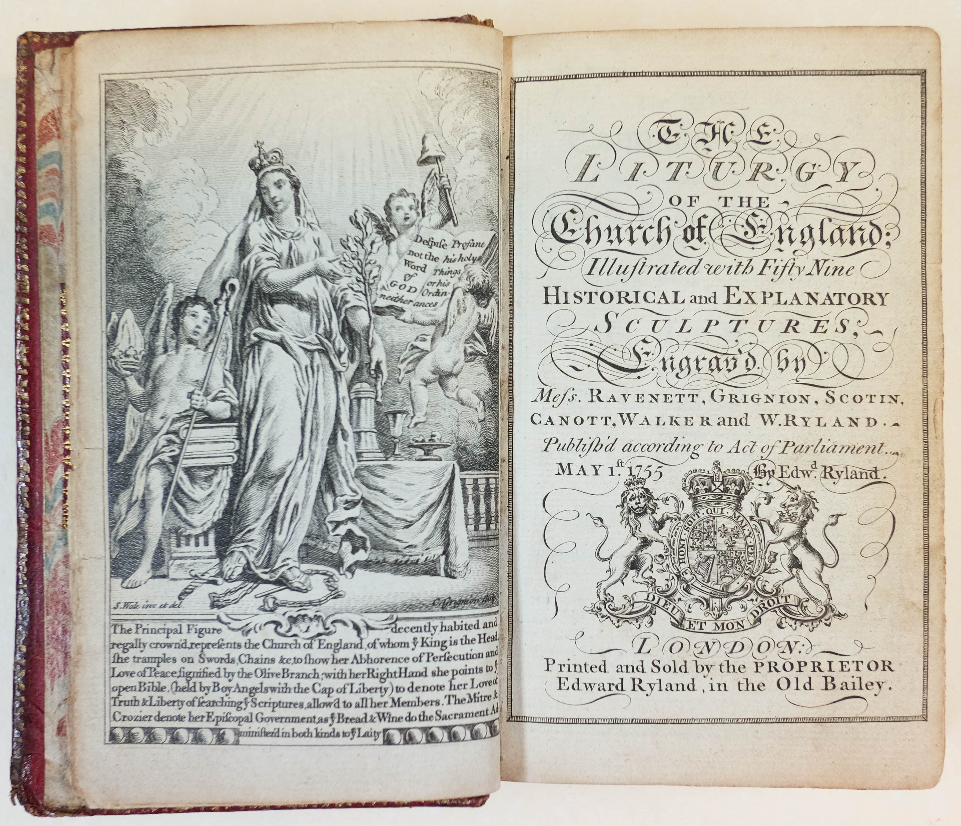 Lot 99 - Book of Common Prayer, illustrated, 1770