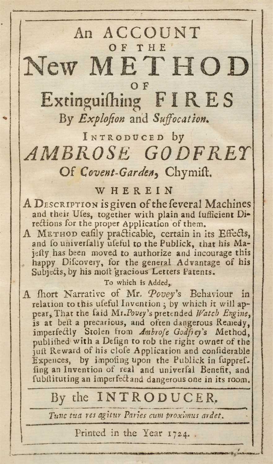 Lot 151 - Godfrey (Ambrose). New Method of