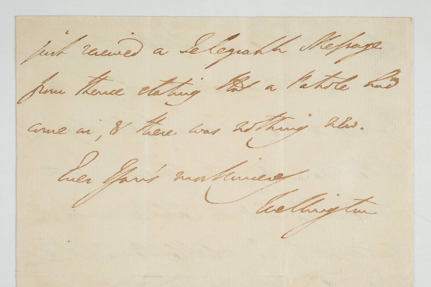 Lot 73 - Duke of Wellington, Autograph letter signed,
