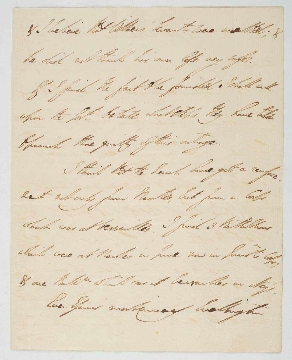 Lot 70 - Duke of Wellington, Autograph letter, 1810