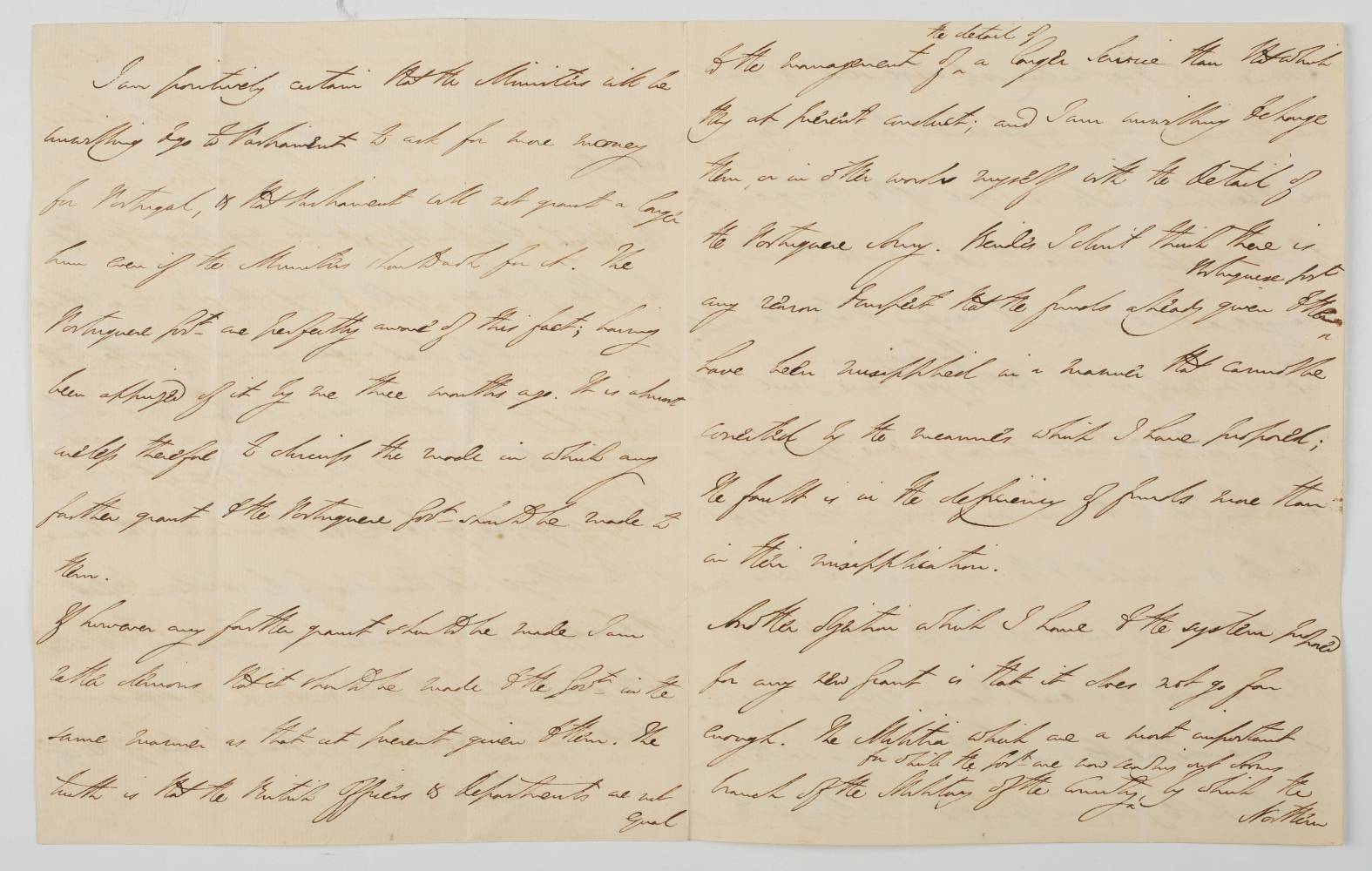 Lot 72 - Duke of Wellington, Autograph letter, 1810