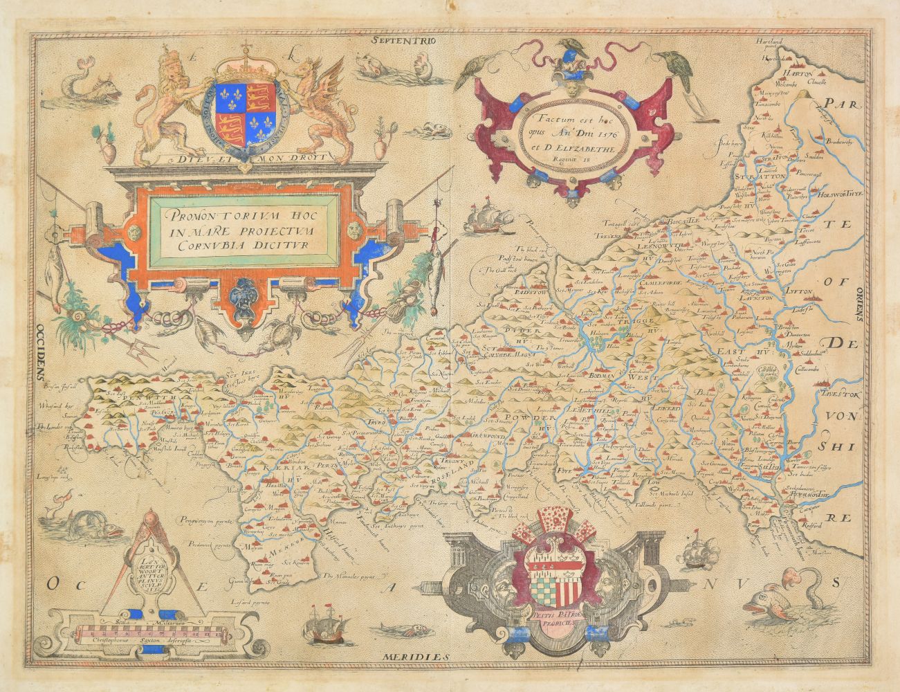 Lot 162 - Cornwall. Saxton (Christopher), c.1579