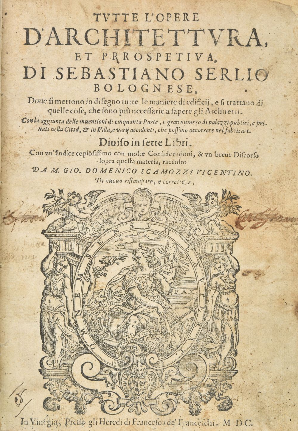 Lot 360 - Serlio (Sebastiano). Tutte l'Opere