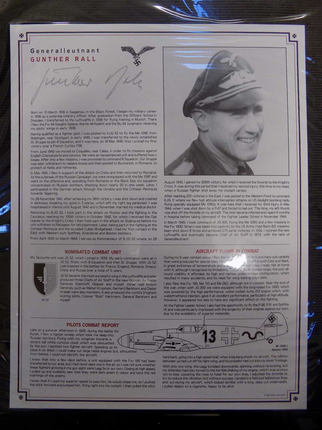 Lot 111 - Luftwaffe Fighter Aces Collection. An album