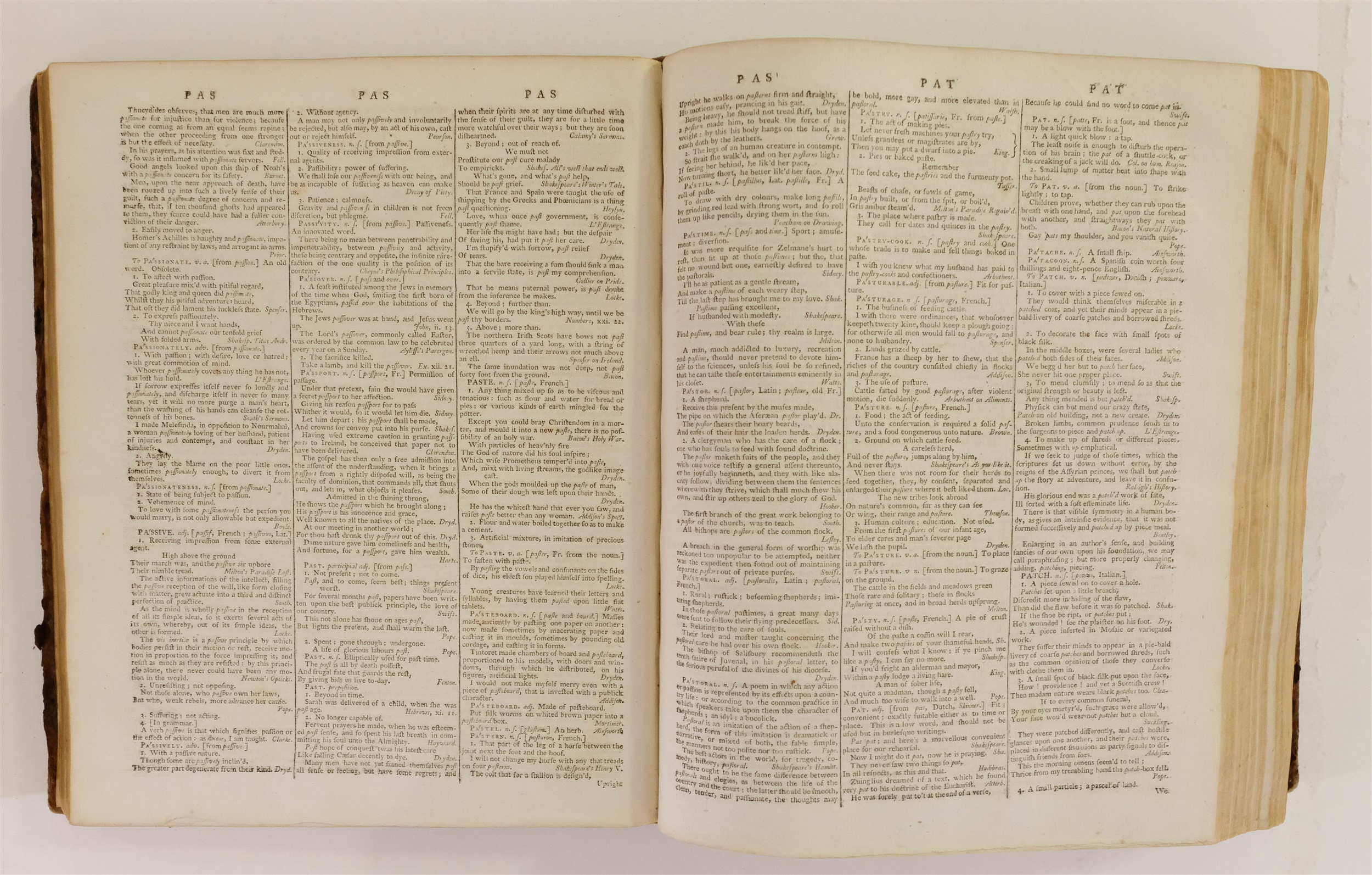 Lot 220 - Johnson (Samuel). A Dictionary of the