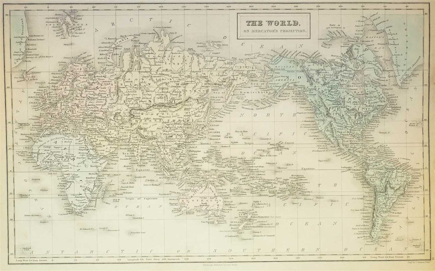 Lot 55 - Hall (Sidney). Black's General Atlas,