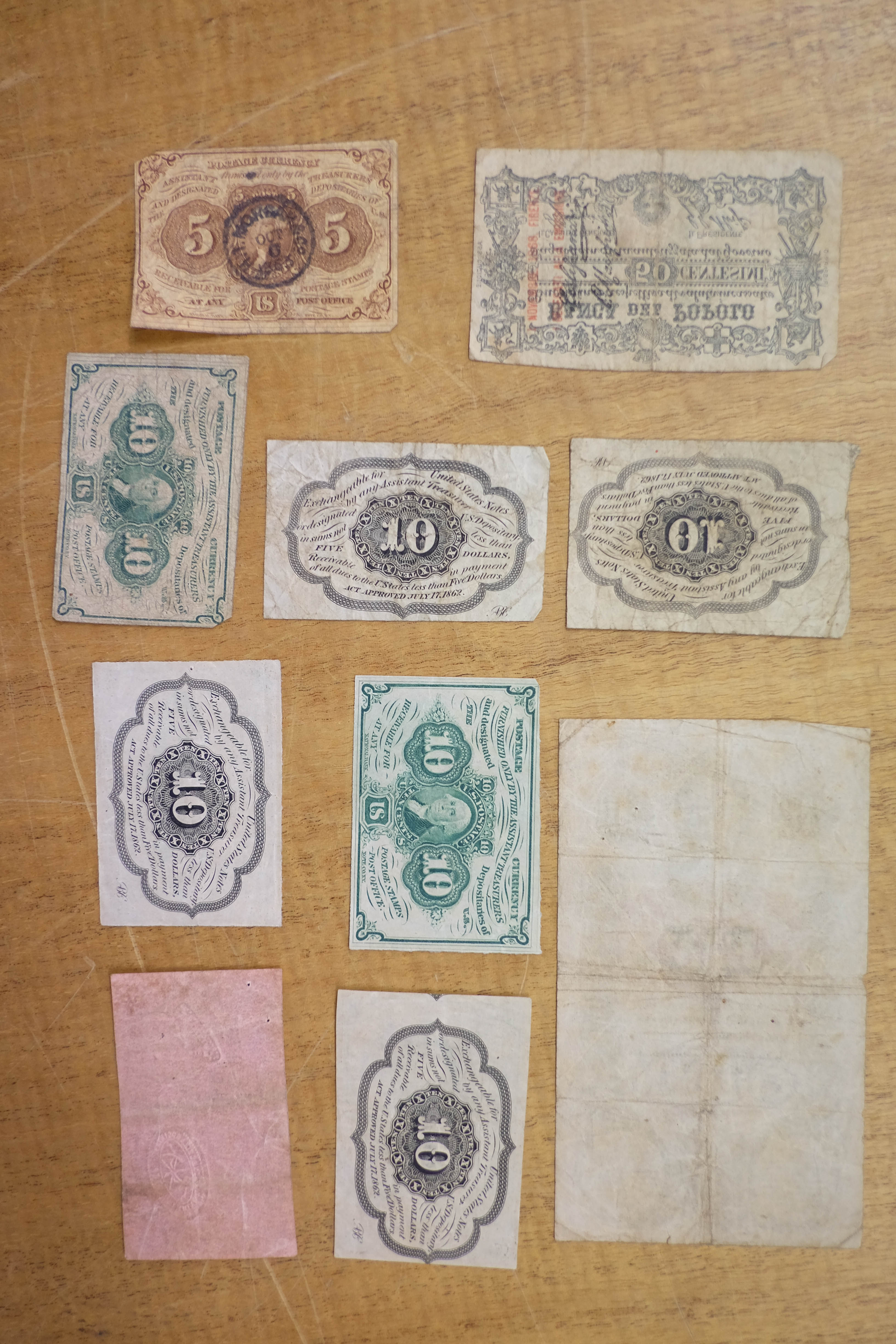 Lot 46 - Banknotes. 19th century American banknotes