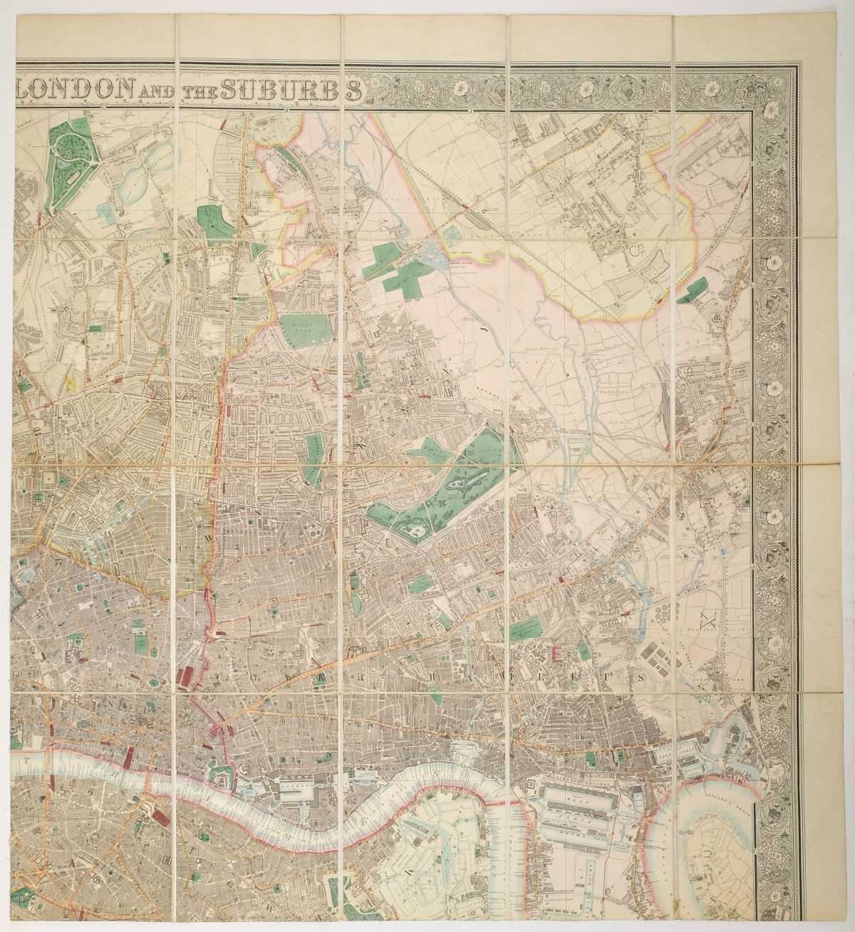 Lot 31 - London. Stanford's Map of Modern London...,