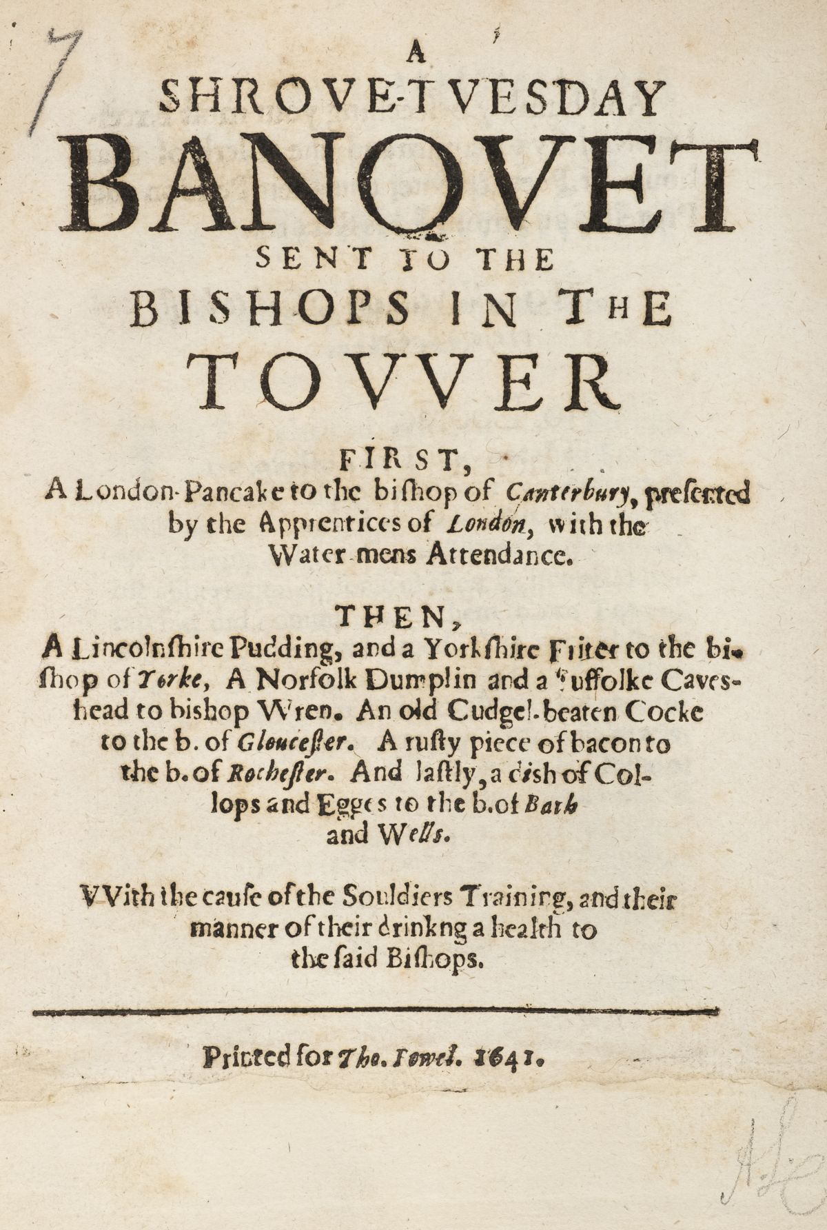 Lot 173 - English Civil War Pamphlet.