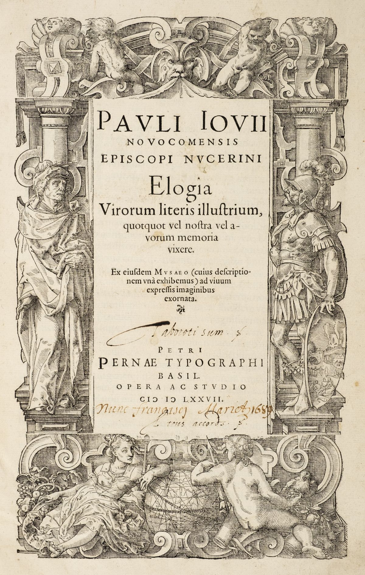 Lot 313 - Giovio (Paolo). Elogia virorum literis