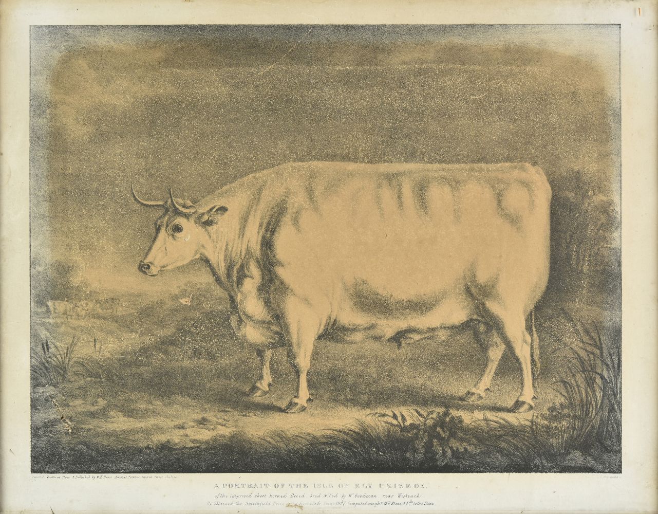 Lot 326 - Moody (C.). The Prize Heifer Flower, 1846